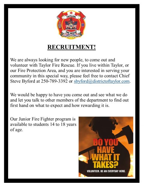 Taylor Fire Rescue is Recruiting - Welcome to the District of Taylor